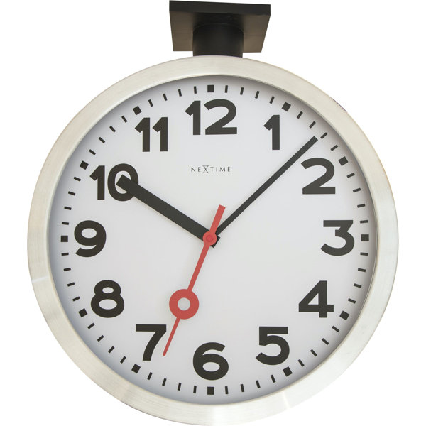 NeXtime Station Double- Sided 14.25-Inch Wall Clock | Wayfair