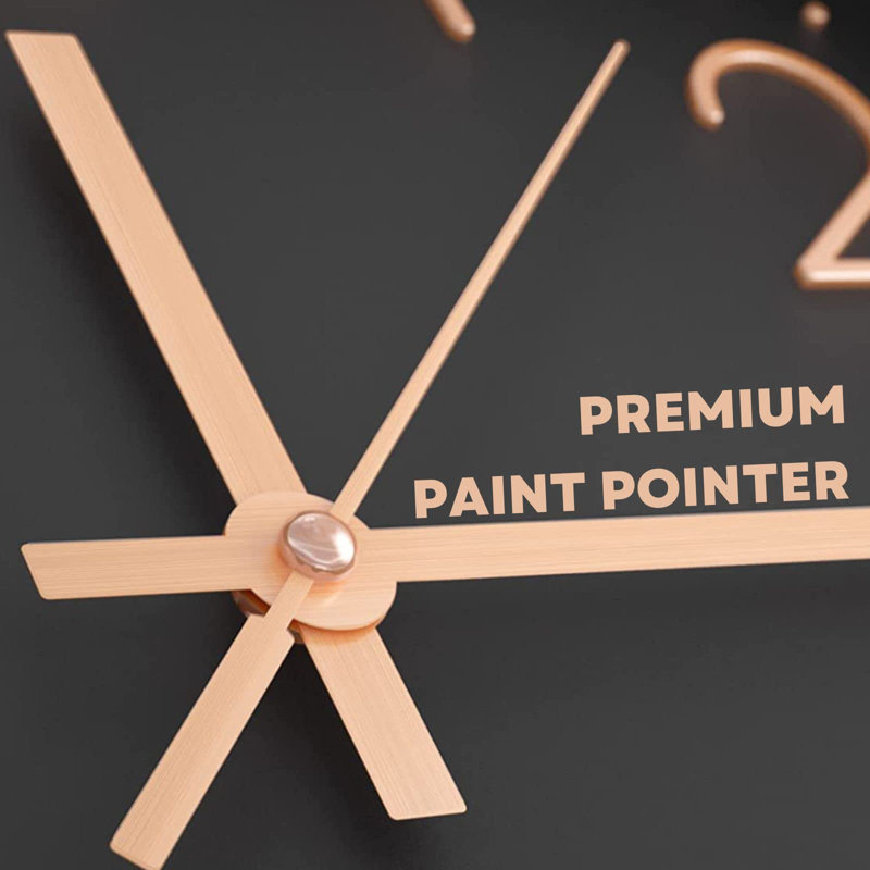 Ivy Bronx Silent Wall Clock 12 Inch Non-Ticking Wall Clocks Battery ...