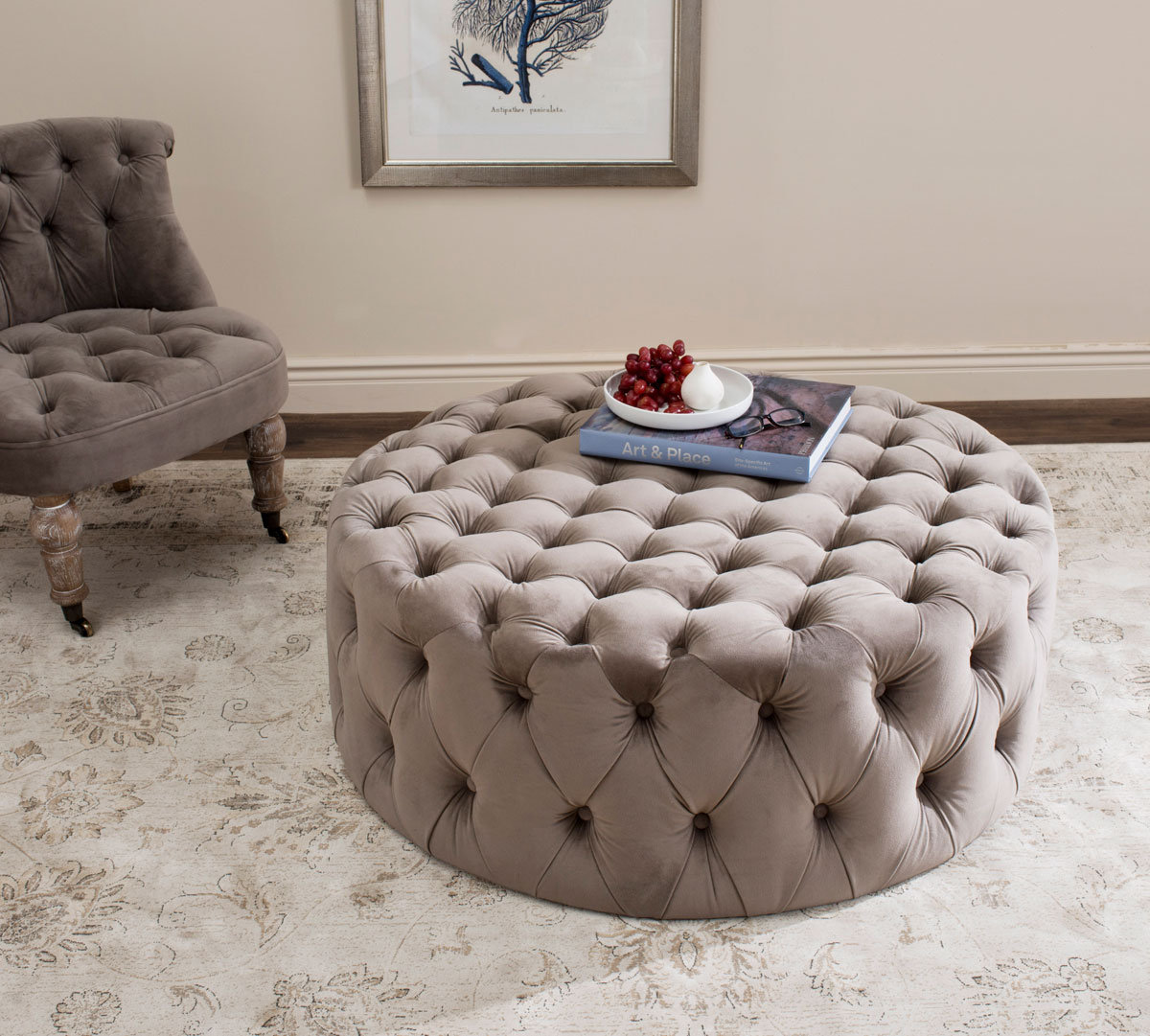 Red Barrel Studio® Tufted Cocktail Ottoman | Wayfair