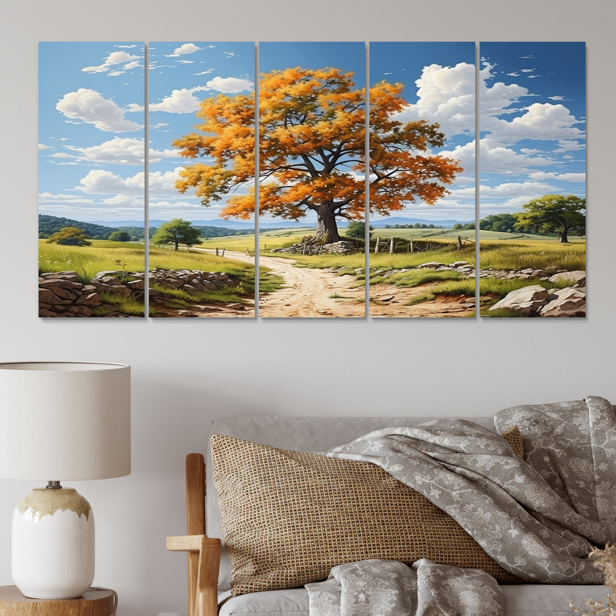 Winston Porter Maple Trees Rustic Serenity - Floral Canvas Print - 5 ...