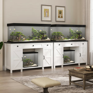 Tucker Murphy Pet™ 55-75 Gallon Aquarium Stand With Charging Station ...