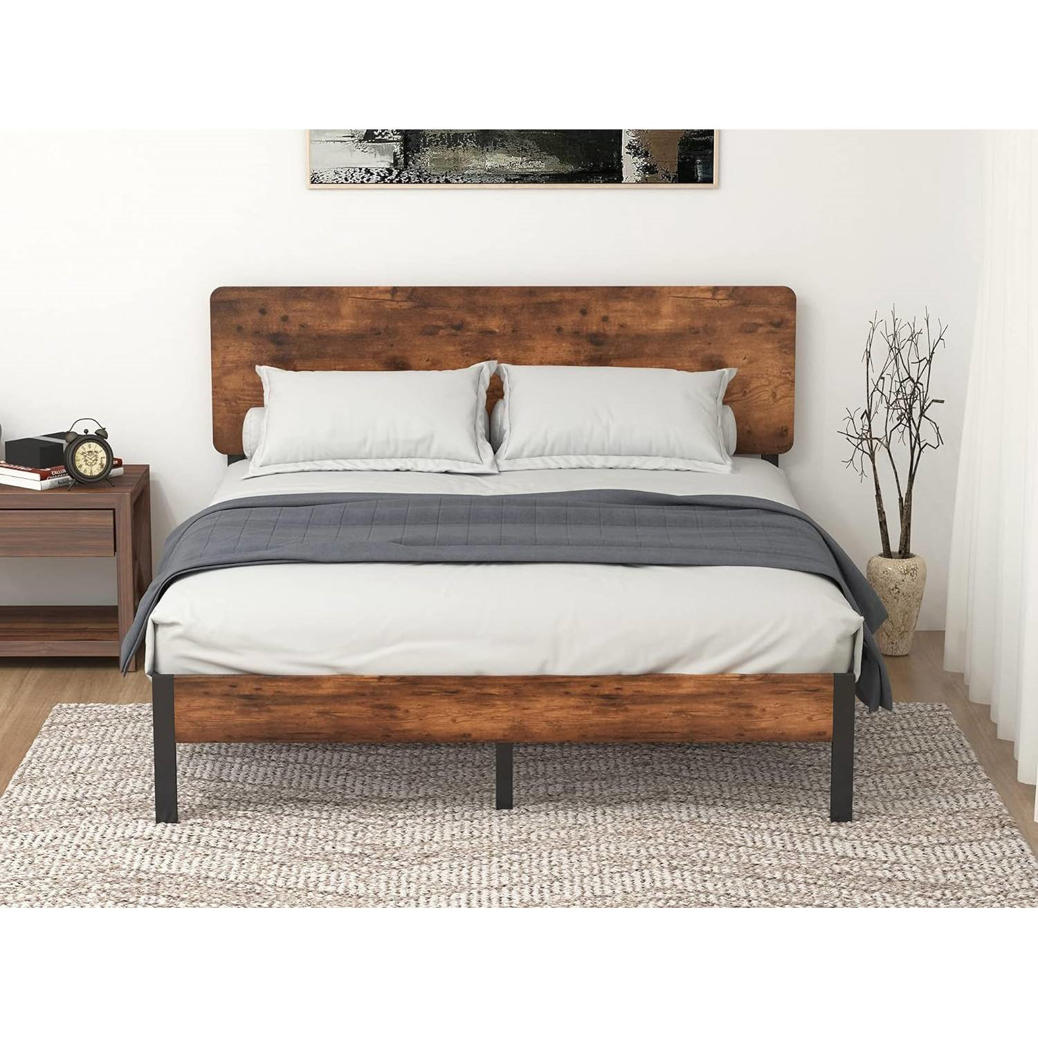 17 Stories Kraul Solid Wood Open-Frame Bed | Wayfair