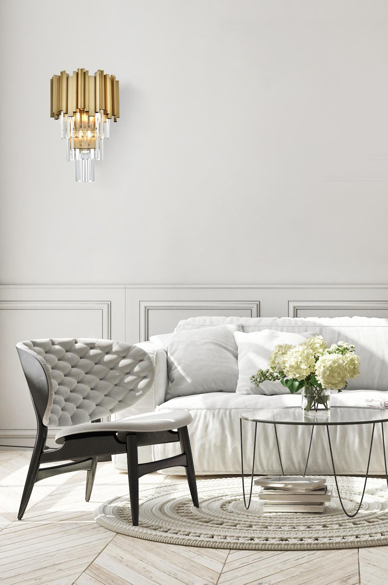 Everly Quinn Lenora 12 inch Wall Sconce | Wayfair