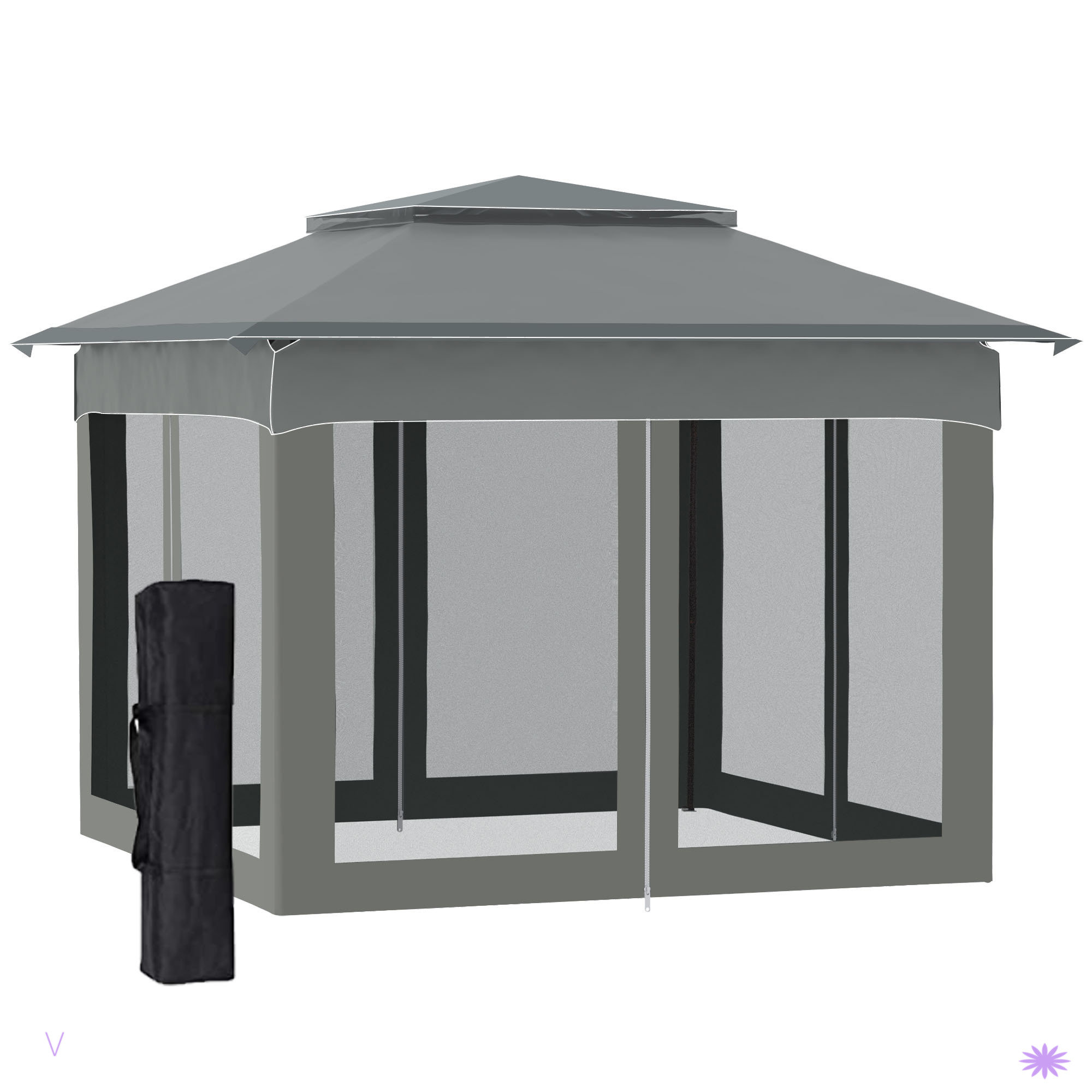 VODYXSEP Abri escamotable d'extérieur 11 pi x 11 pi Outsunny - Wayfair ...