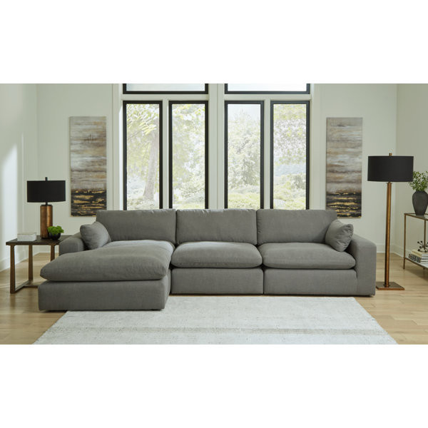 Signature Design by Ashley 144" Wide Modular Sofa & Chaise & Reviews ...