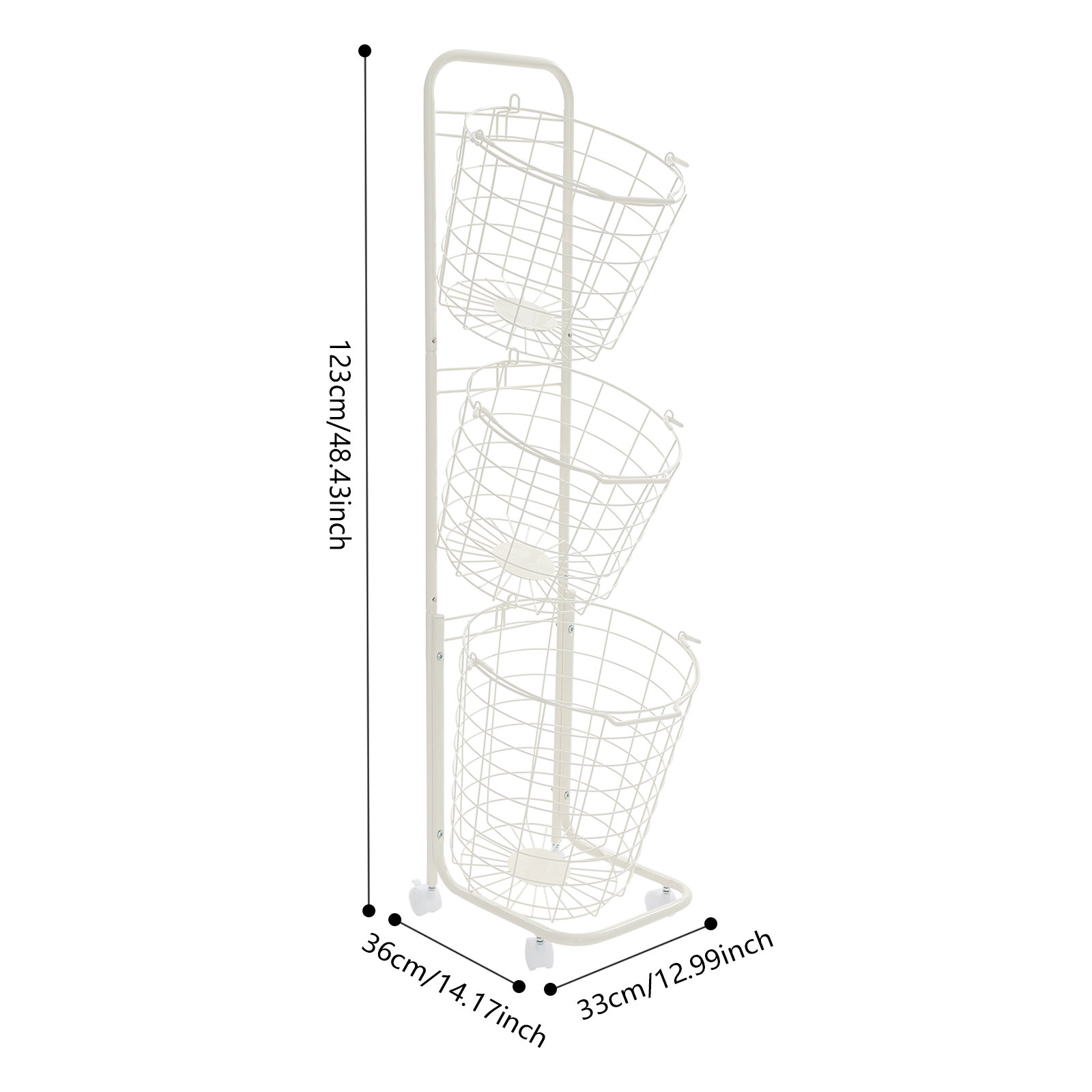 SUNYOU 3-Tier Laundry Hamper With 3 Removable Basket | Wayfair