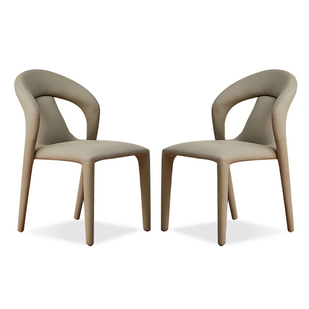 Hokku Designs 31.89" Solid back side Chair(Set of 2) | Wayfair
