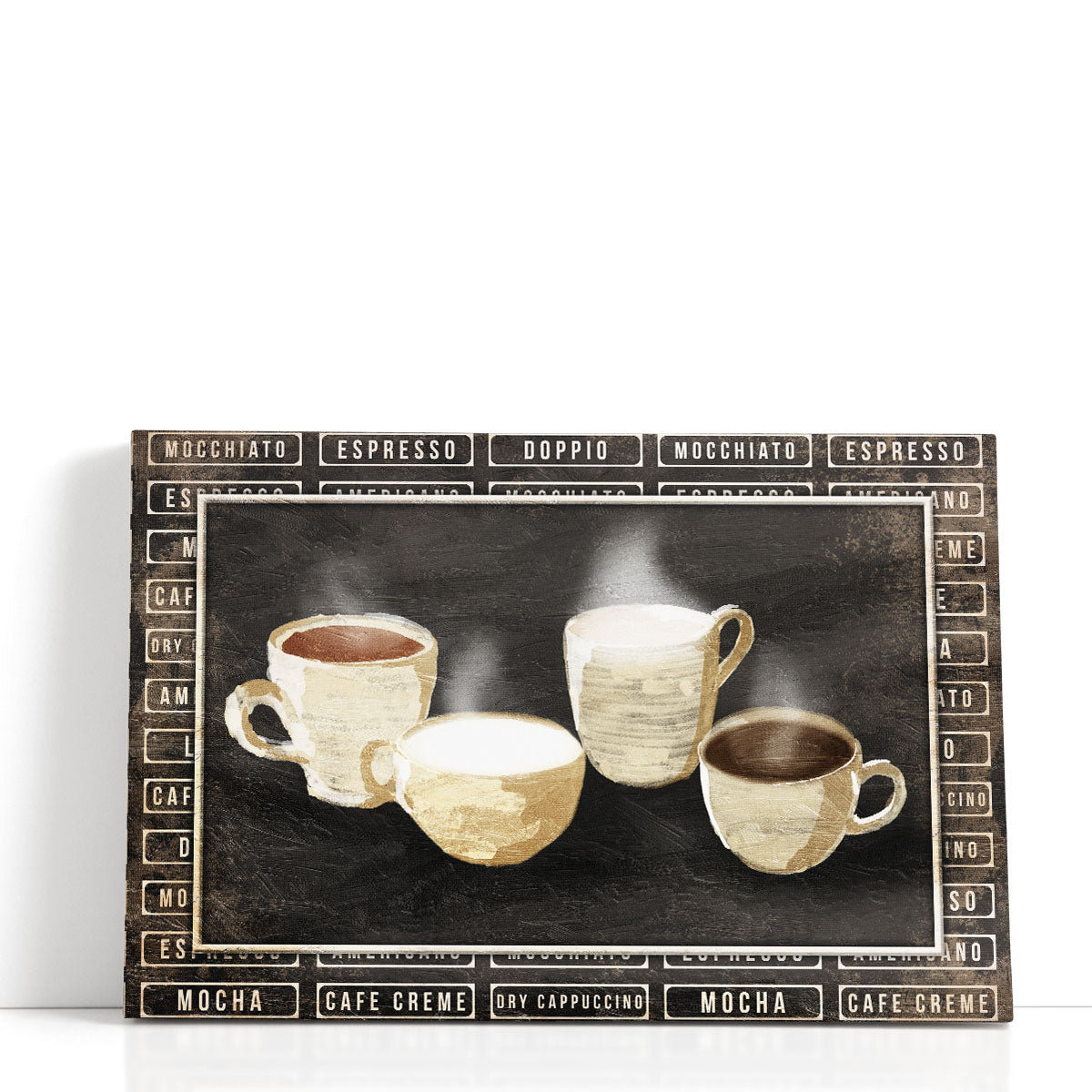 Ophelia & Co. Row Of Coffee - Canvas Print Wall Art | Wayfair