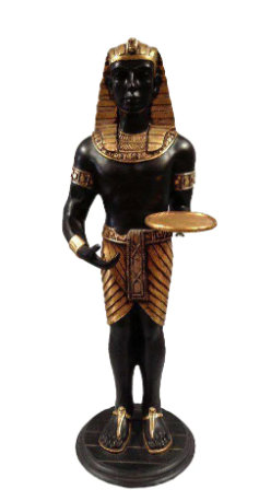 Bungalow Rose Accime Egyptian Butler King Wine Holder Small Statue ...