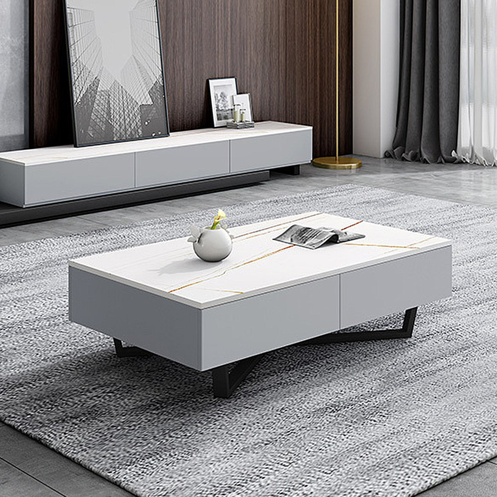 Bkoksety Modern minimalist rock plate coffee table | Wayfair