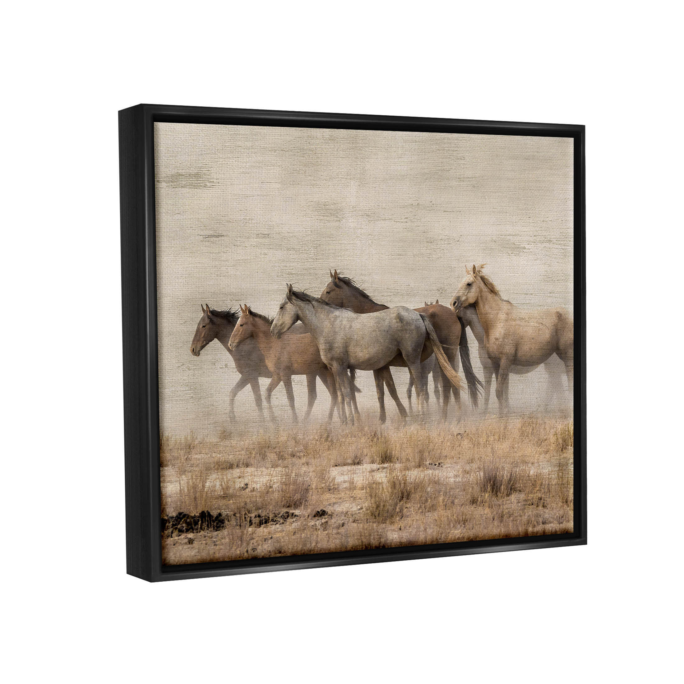 Union Rustic Galloping Horse Herd Countryside - Floater Frame Graphic ...