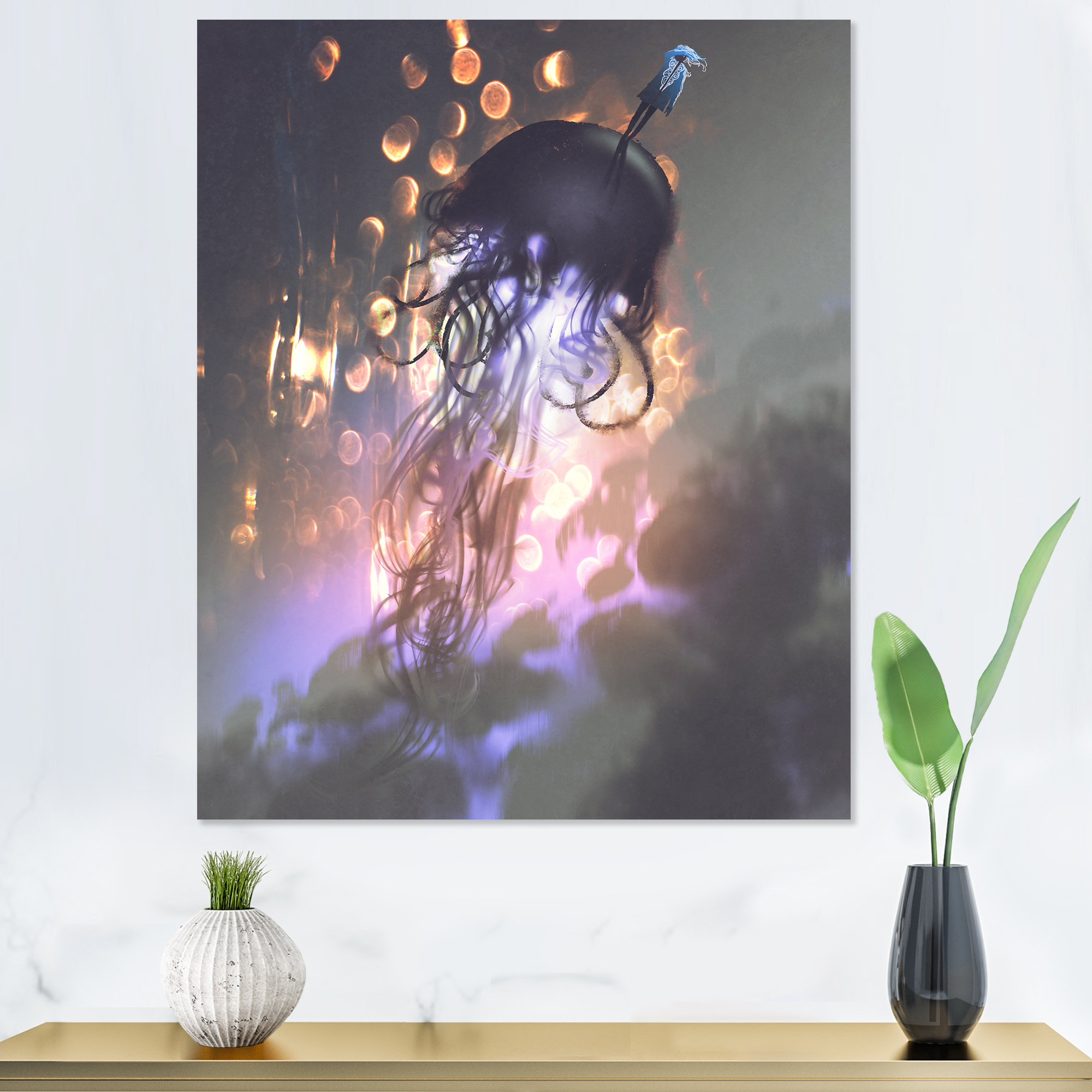 Highland Dunes Video Game Big Jellyfish Flying - Modern & Contemporary ...