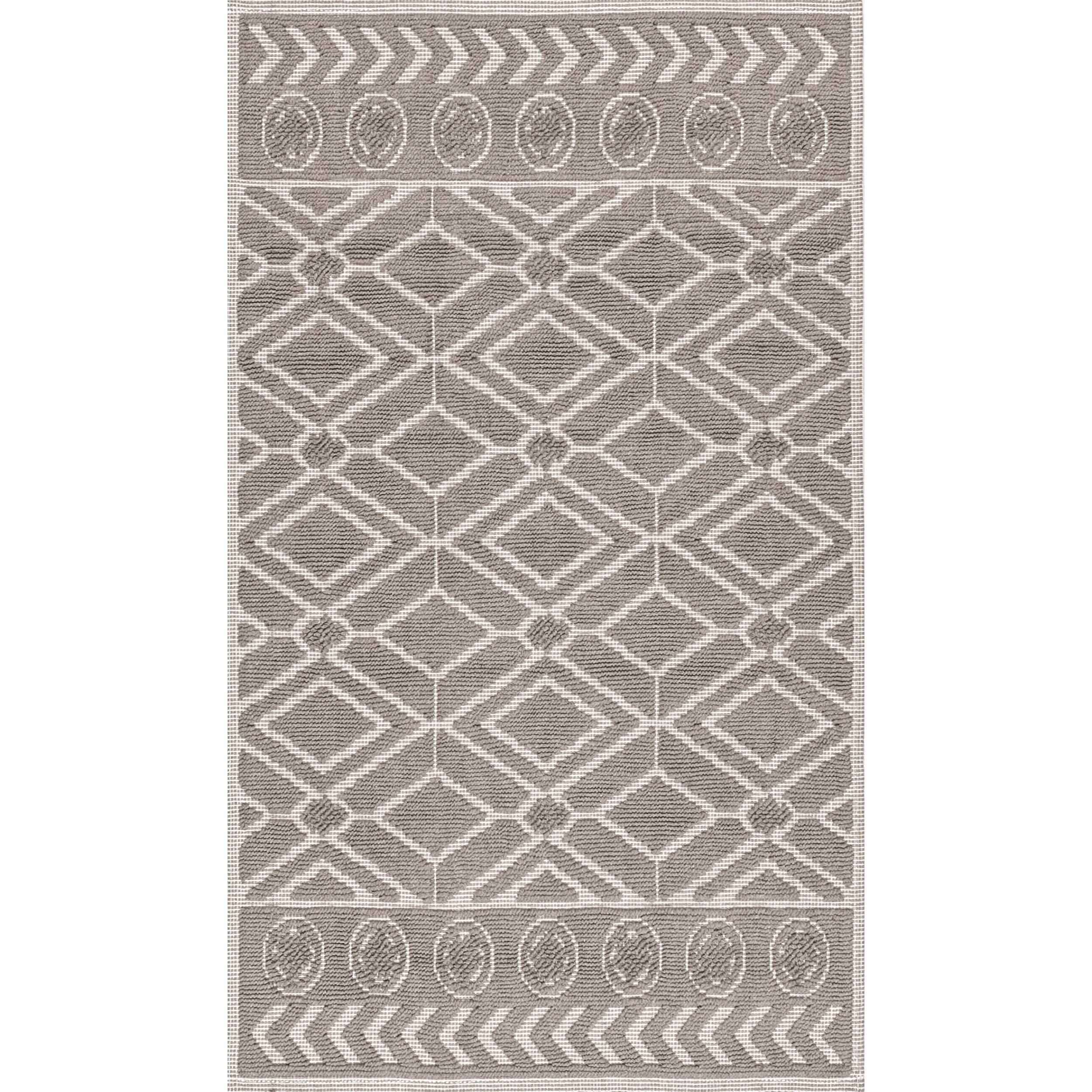 Foundry Select Ethan Textured Trellis Bath Mat | Wayfair