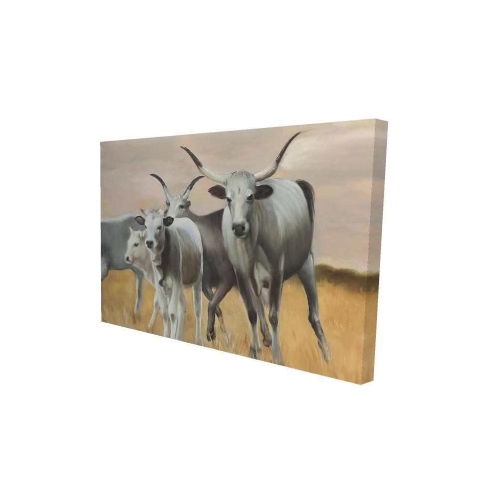 Lark Manor™ Nguni Breeding Canvas - Cow Animals Home Decor Wall Art ...