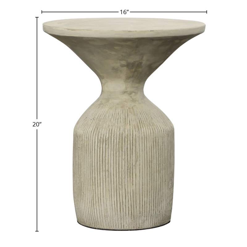 Birch Lane™ Midtown Stone/Concrete Side Table | Wayfair