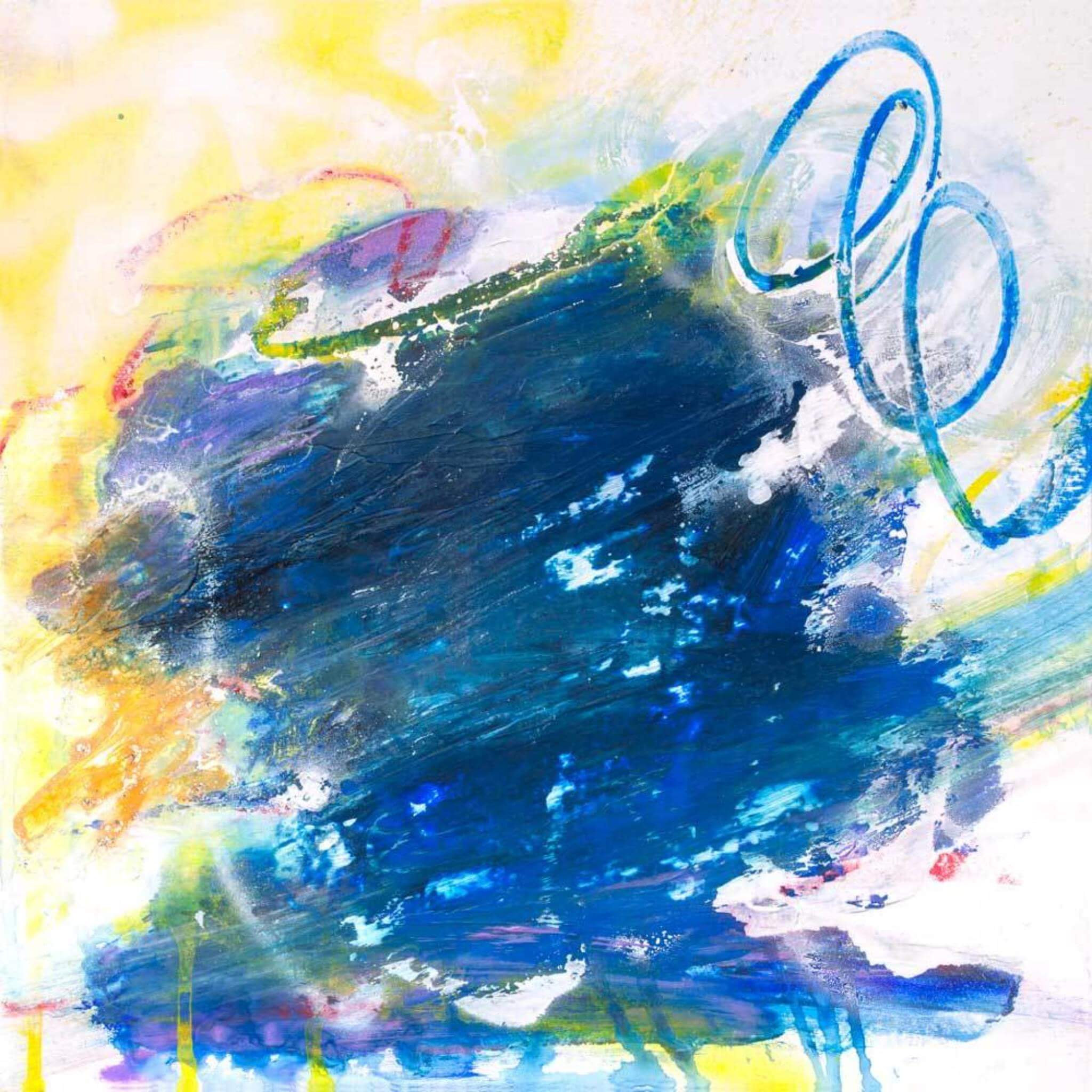 John Beard Collection Sapphire by John Beard - Unframed Painting on ...