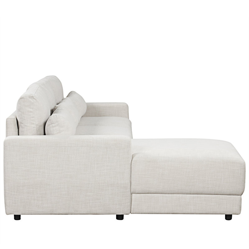 Latitude Run® L-Shaped Modular Sectional Sofa With Removable Back ...