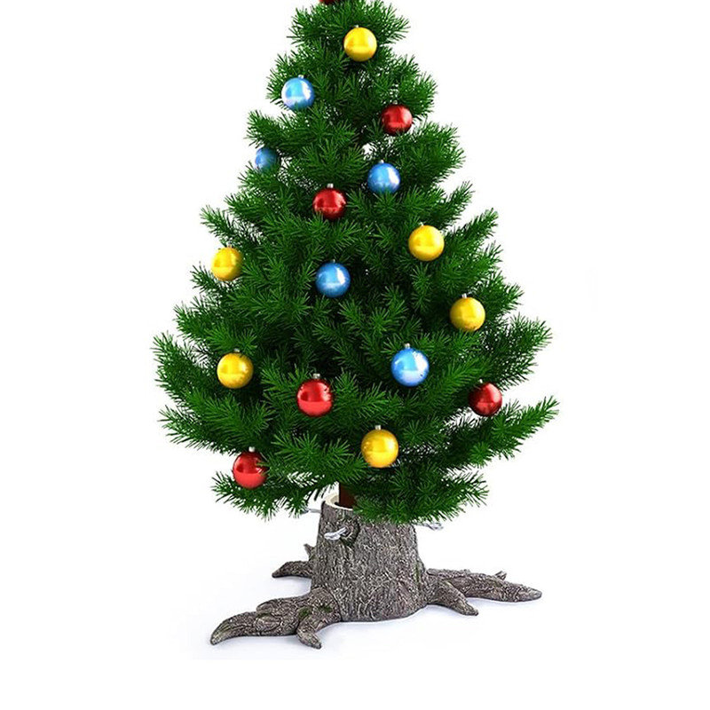 AMIZOY Christmas Tree Stand for Teal Trees, Realistic Tree Root ...