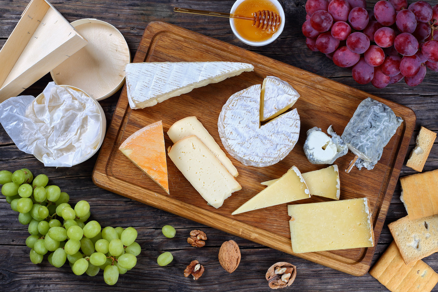 Ebern Designs Authentic French Cheeses - Wrapped Canvas Photograph ...
