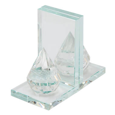 Charlton Home® Glass Bookend | Wayfair