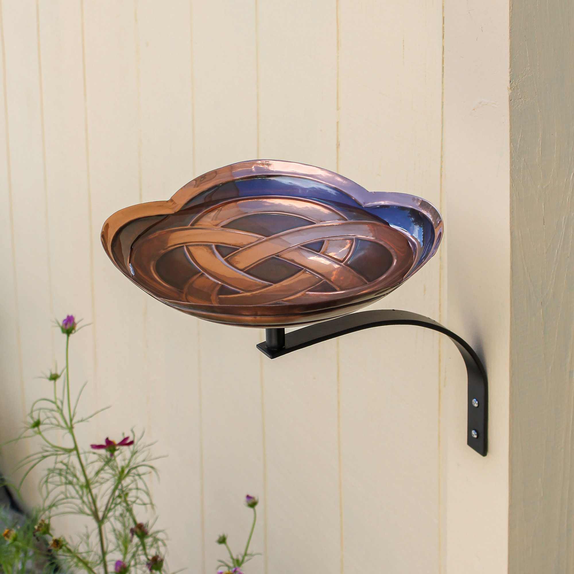 Astoria Grand Dara Knot Birdbath with Wall Mount Bracket - Wayfair Canada