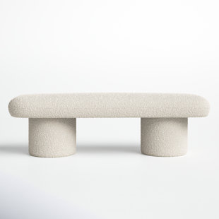 Marcella Upholstered Boucle Bench | AllModern
