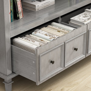 August Grove® Anniya Storage Bookcase & Reviews | Wayfair