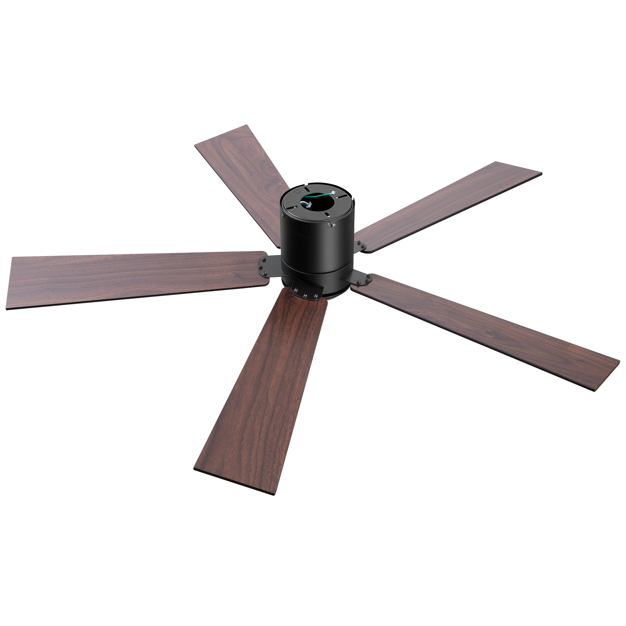 Ebern Designs 2 Pack 42" Black Ceiling Fan With 3 Colours Led Light And ...