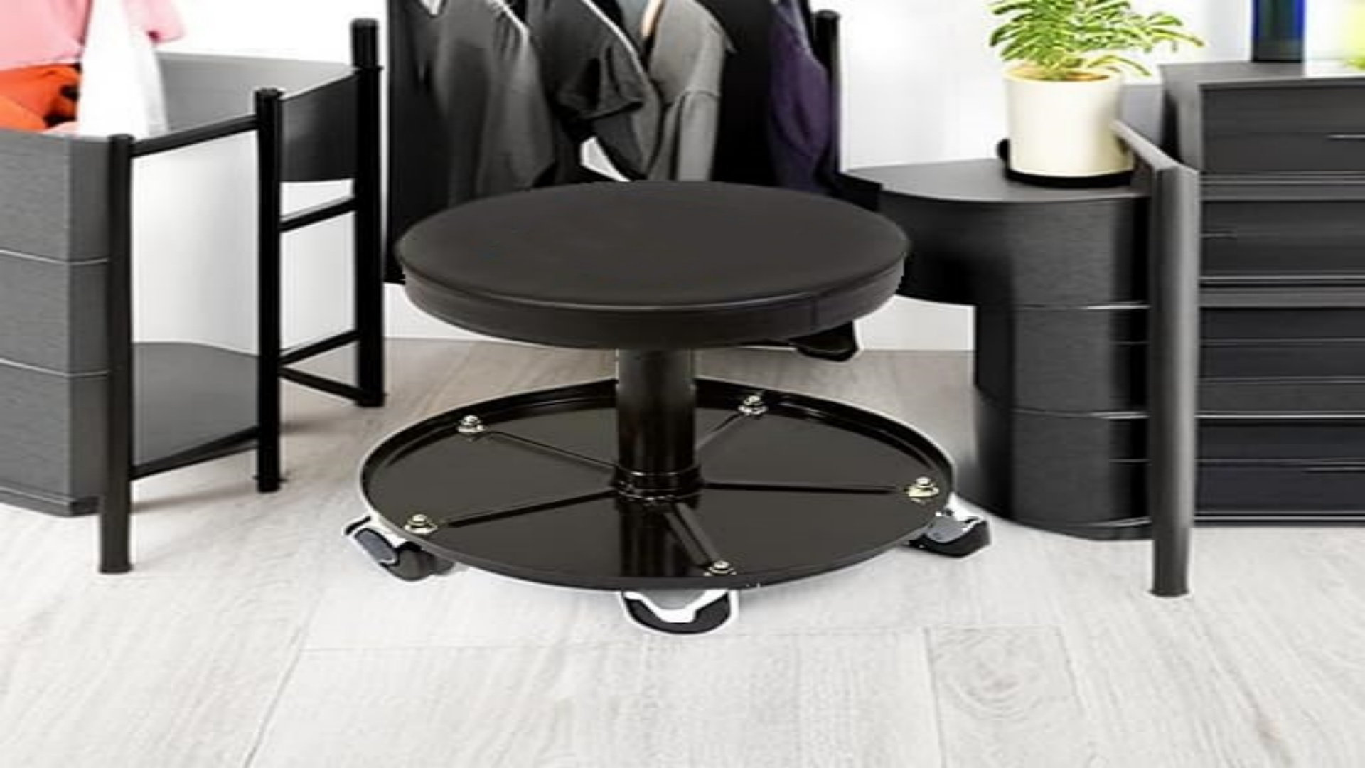 Latitude Run® 300 Lb Capacity Pneumatic Rolling Mechanical Stool ...