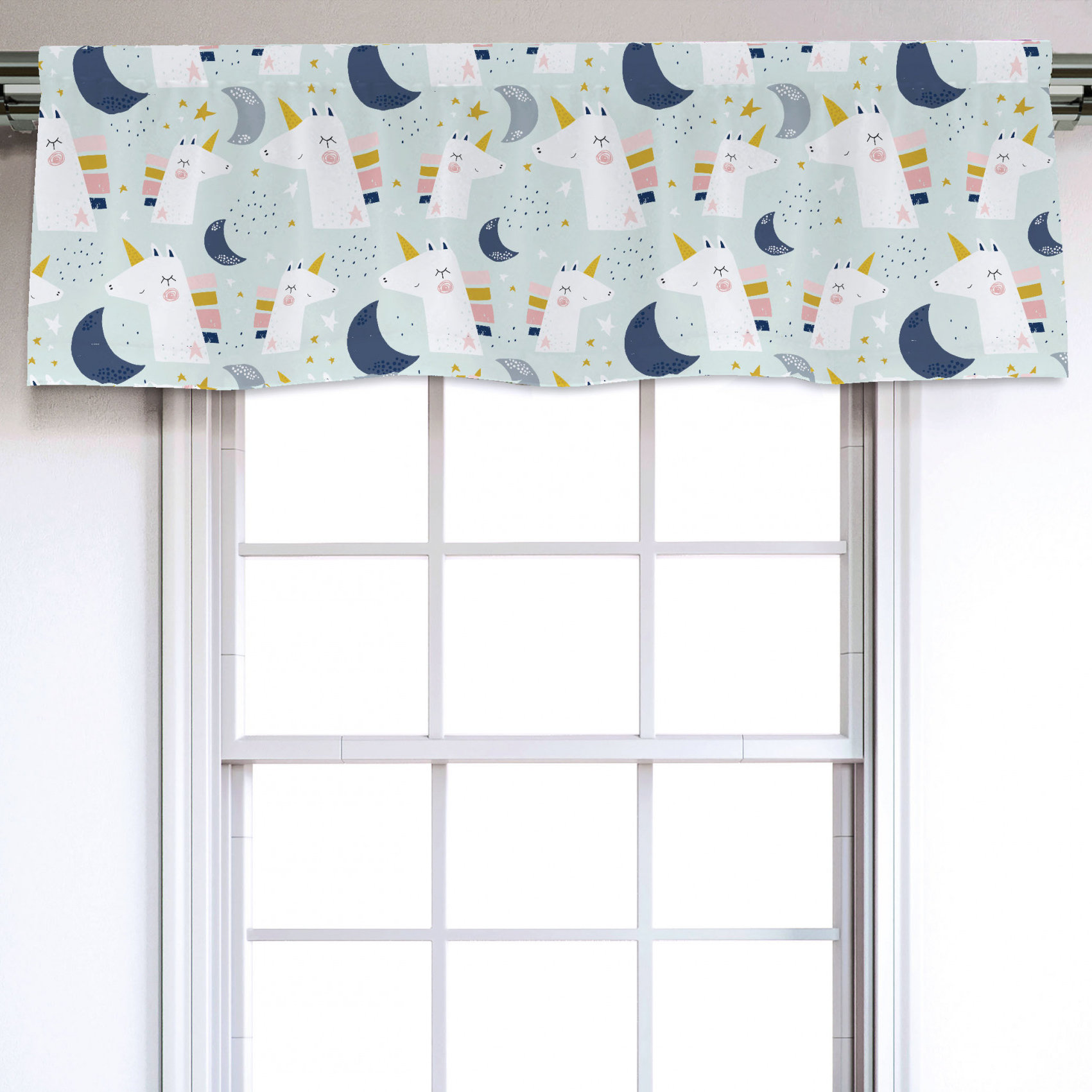 Ambesonne Nursery 54" Window Valance | Wayfair
