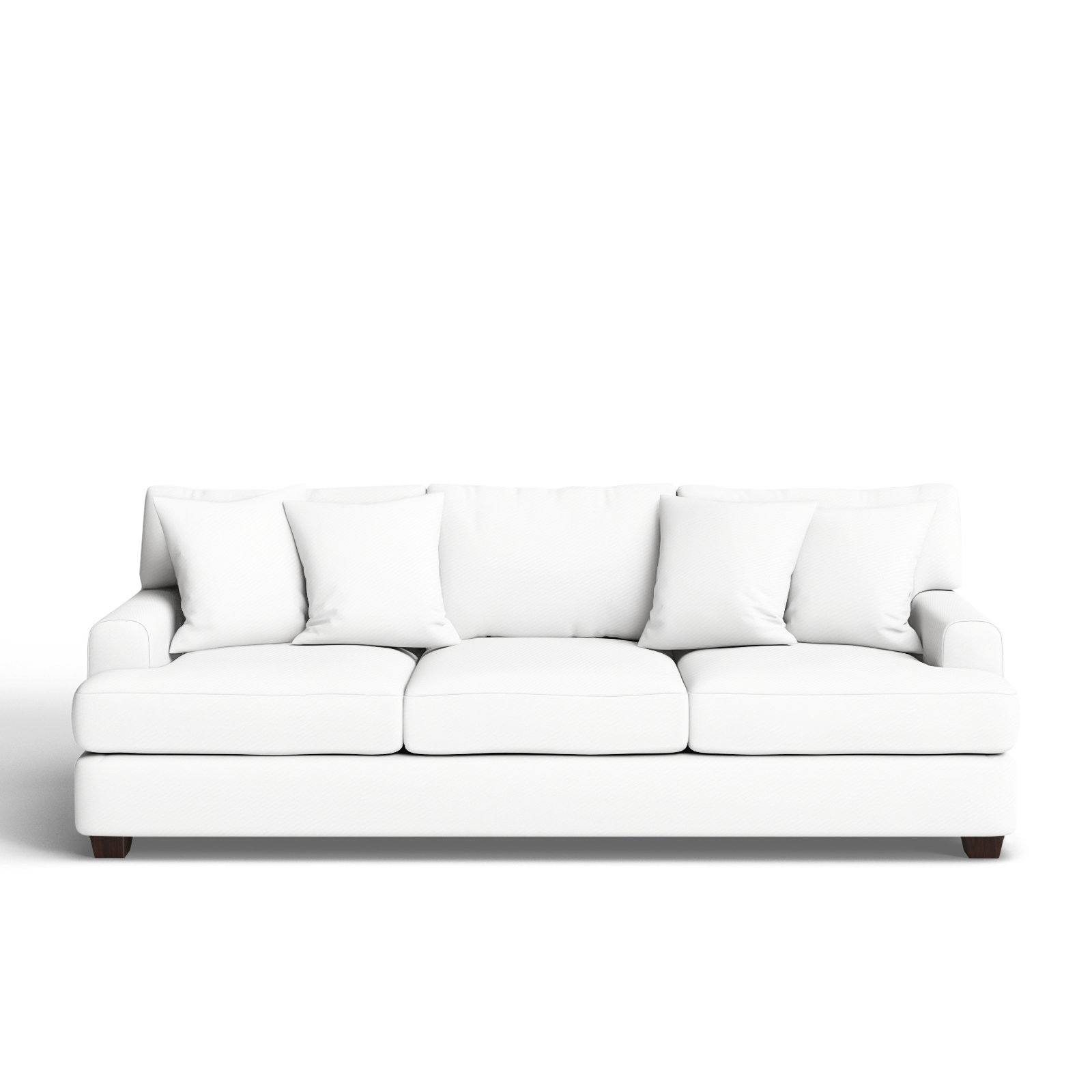 Wayfair Custom Upholstery™ Emilio 90" Recessed Arm Sofa with Reversible ...