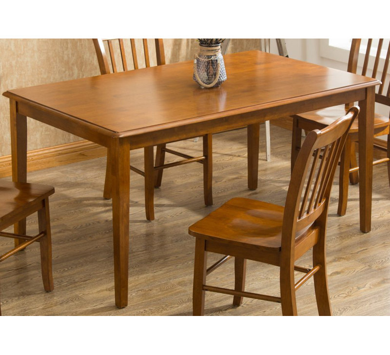 Red Barrel Studio® Weldy Solid Wood Dining Table & Reviews | Wayfair