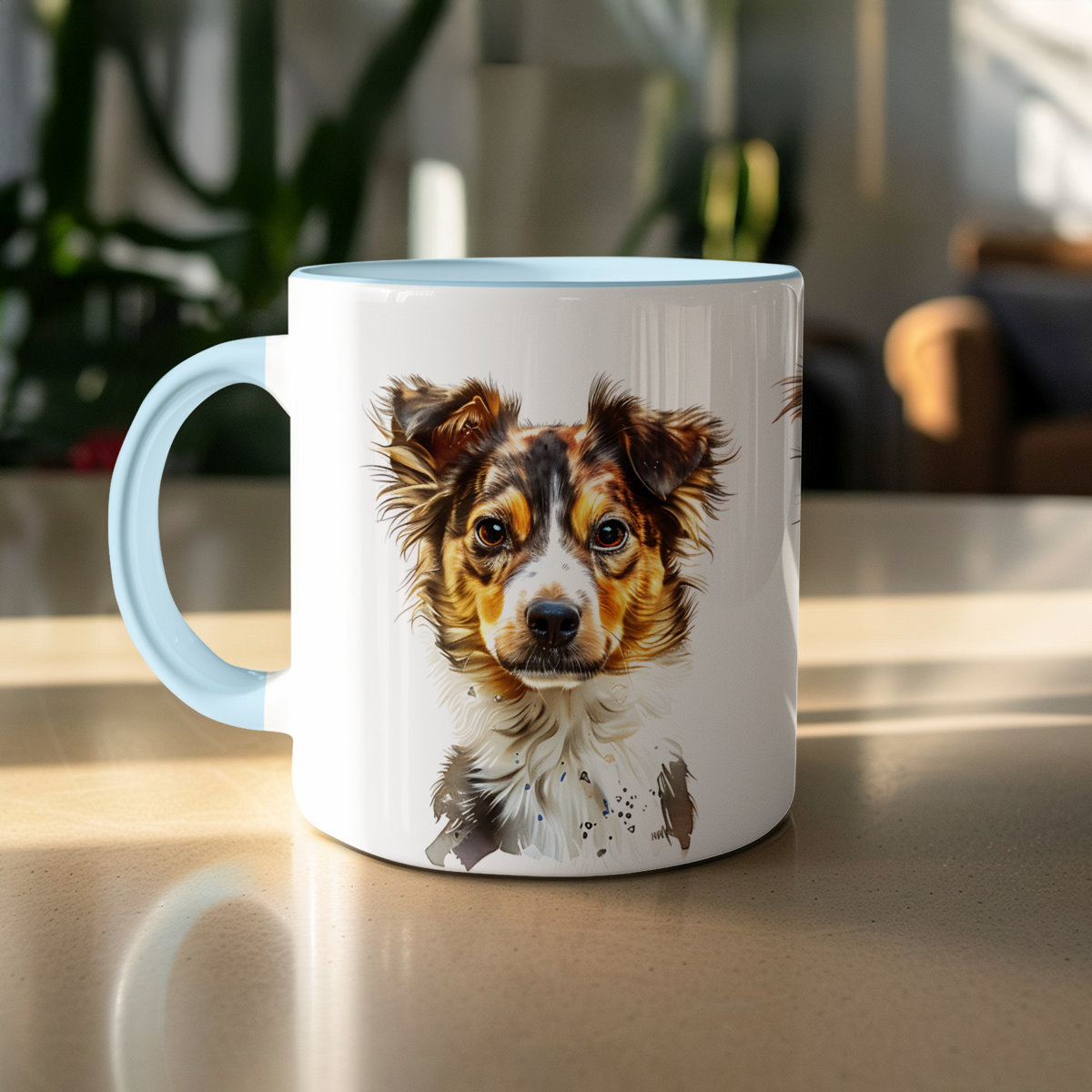 East Urban Home Distinctive Schnauzer Dog Art Illustration 11oz Coffee ...