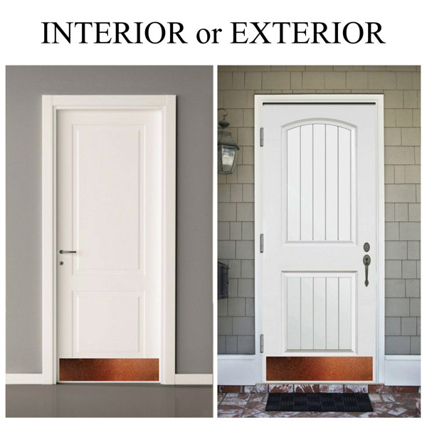 Deck the Door Decor Hammered Door Kick Plate | Wayfair