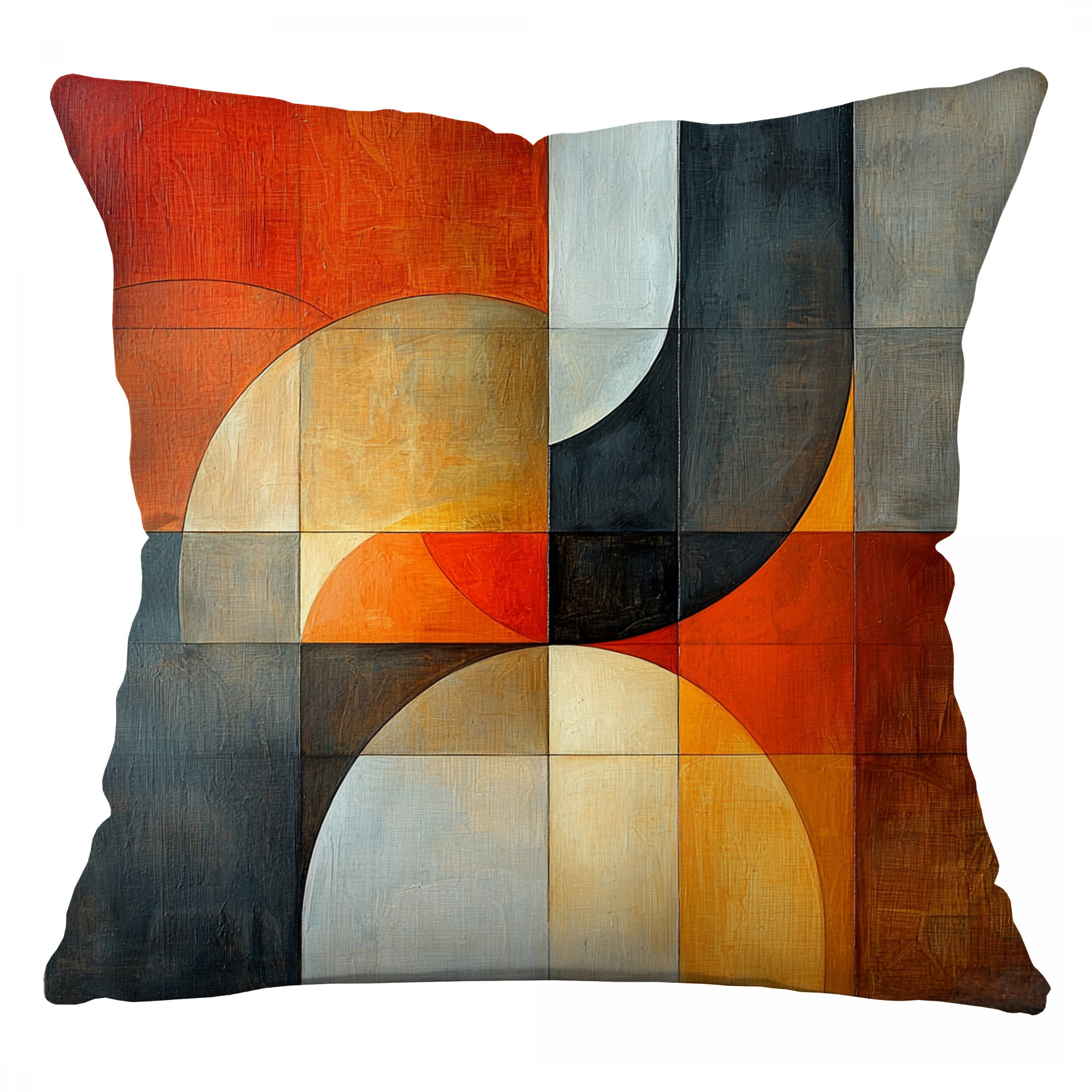 VisionDecor Circles Throw Pillow, Abstract Cotton Twill Pillows | Wayfair