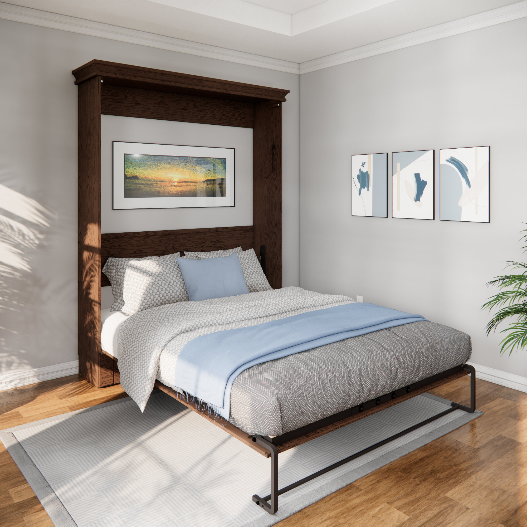 Rosalind Wheeler Henderson Queen Murphy Wall Bed & Reviews | Wayfair