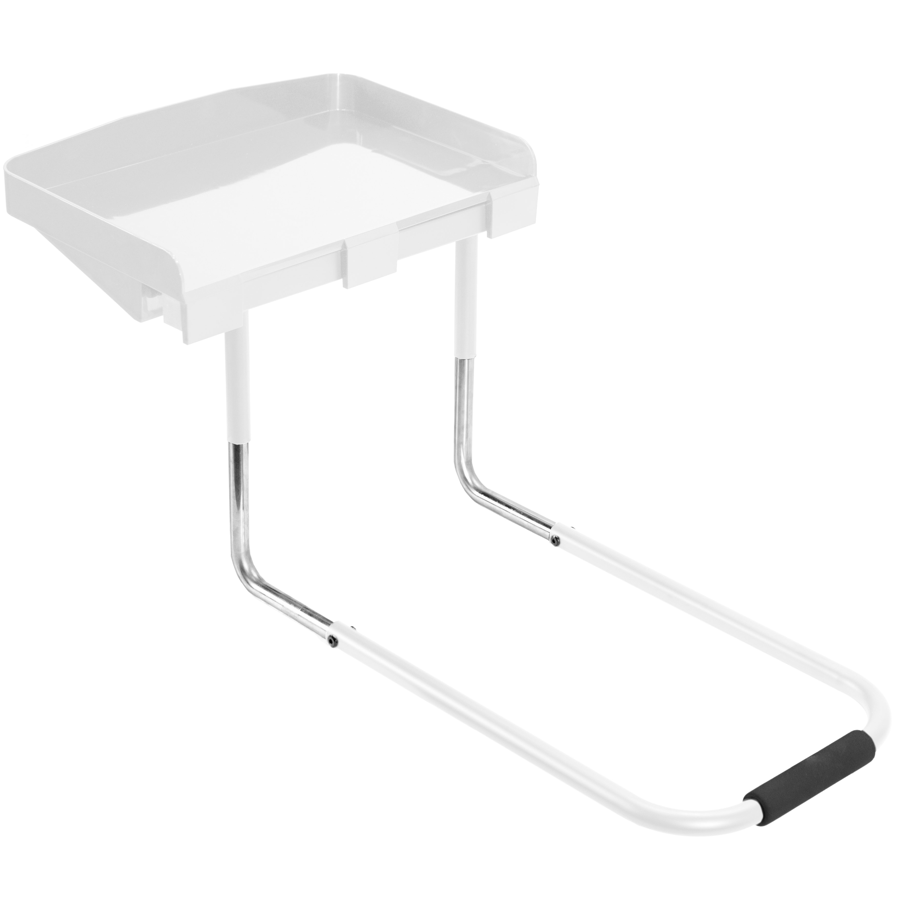 Sidekiix White Under Mattress Bedside Laptop Shelf, Adjustable 17" x 11 ...