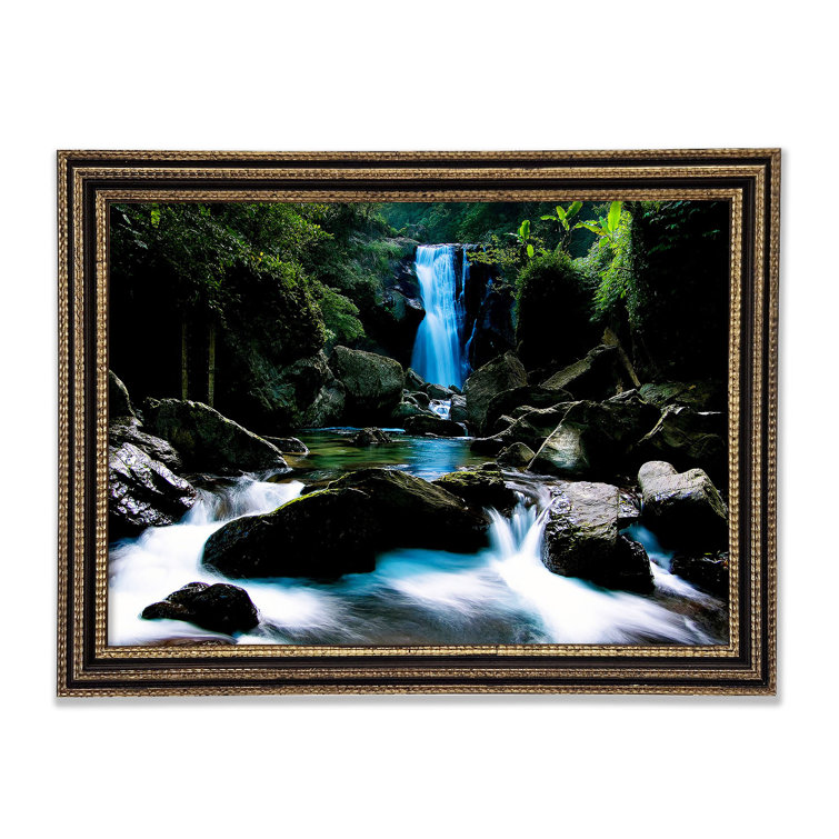 Union Rustic Enchanted Blue Waterfall Forest Flows - Single Picture ...