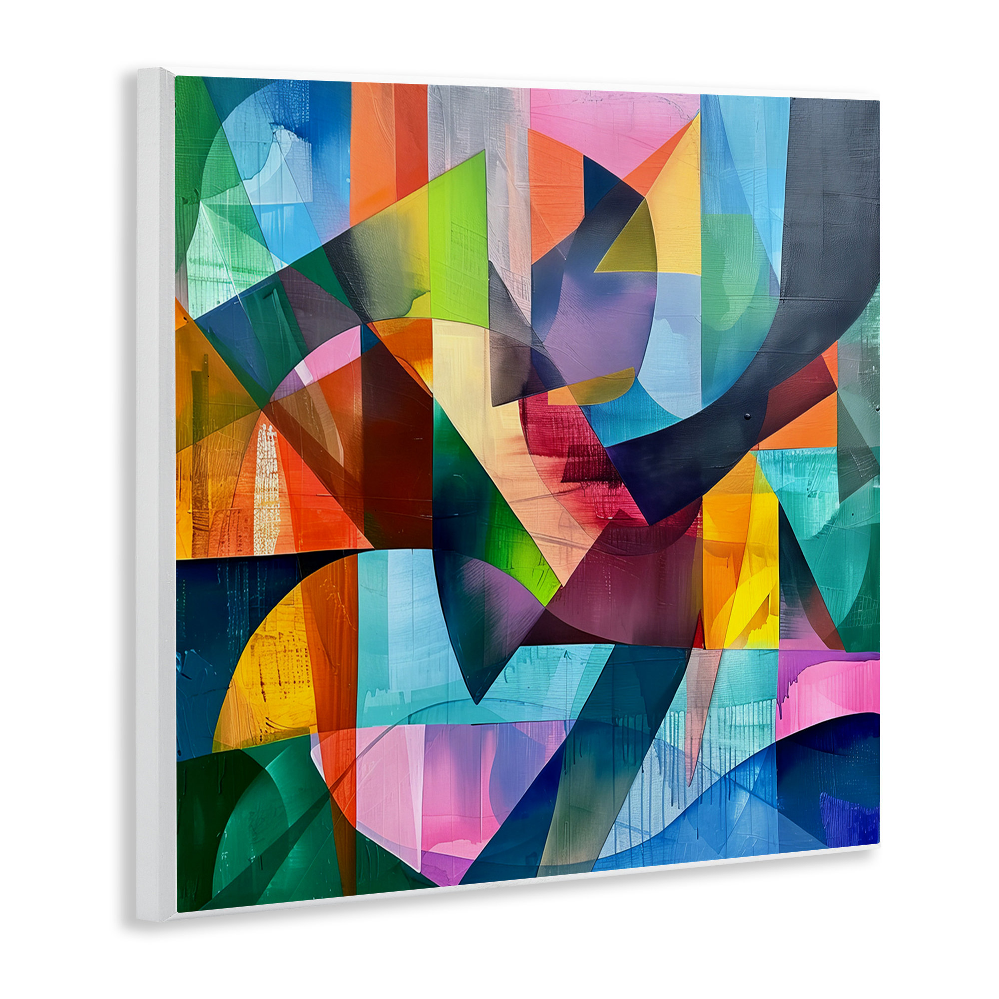 Highland Dunes Layered Luminous Shapes Wall Plaque Art by Lazar Studio ...