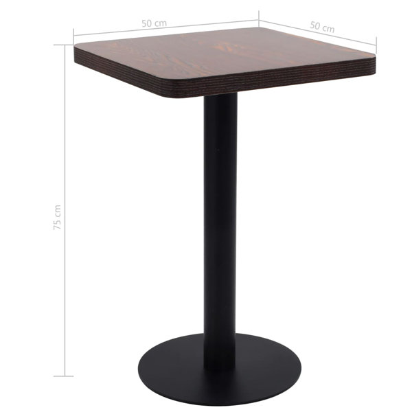 Wrought Studio™ Bistro Table Dining Room Bar Coffee Dinner Table Desk ...