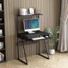 Hokku Designs 2-Tier Computer Desk with Keyboard Tray for Small Spaces ...