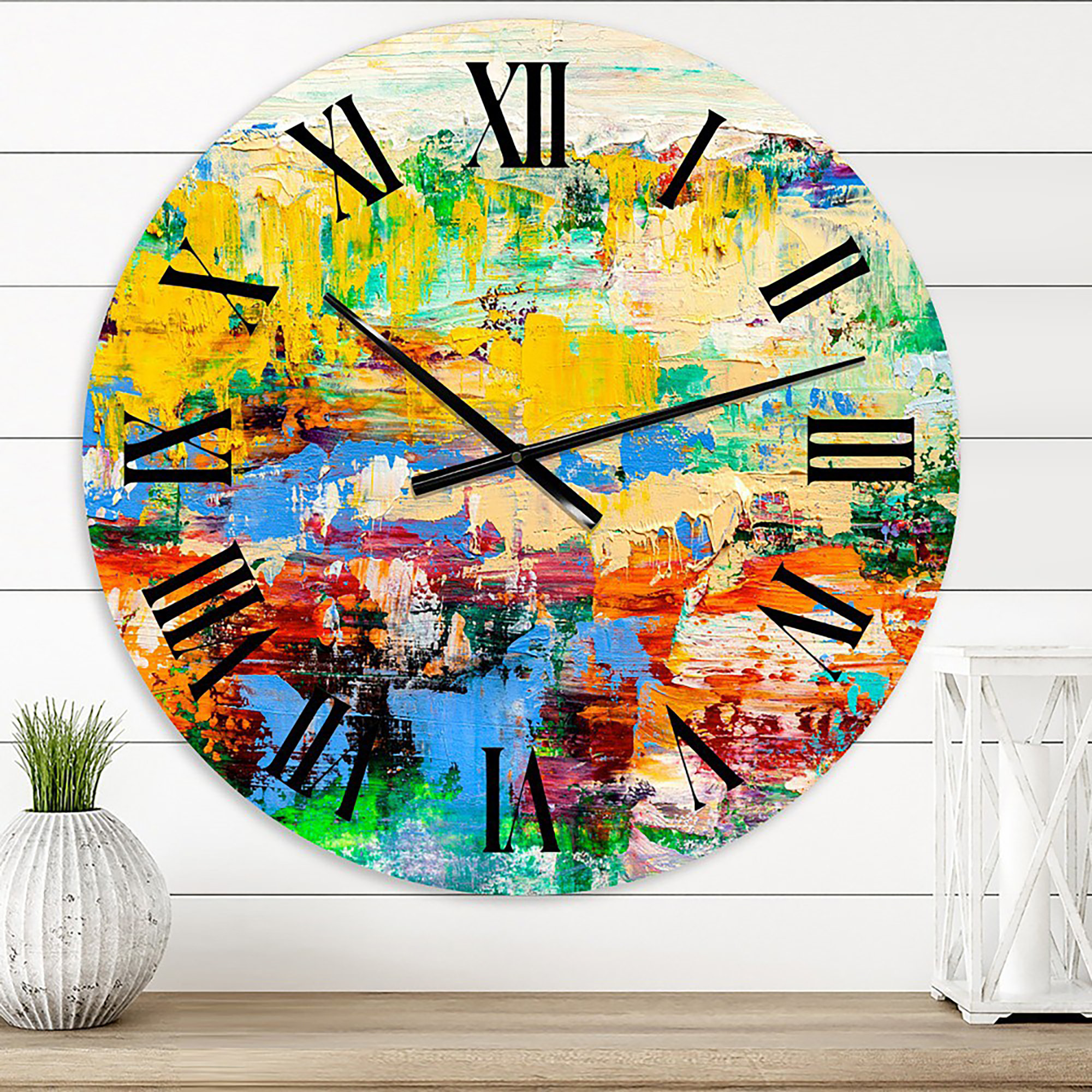 East Urban Home Abstract Art Multicolored Bright Texture I - Modern ...
