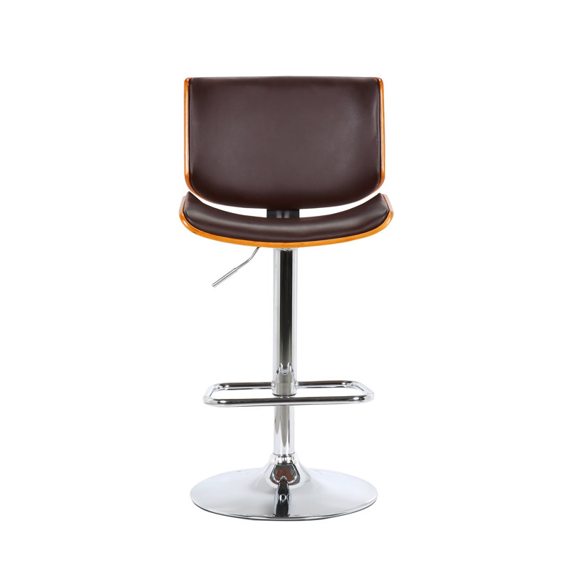 George Oliver Swivel Adjustable Height Extra Tall Bar Stool | Wayfair