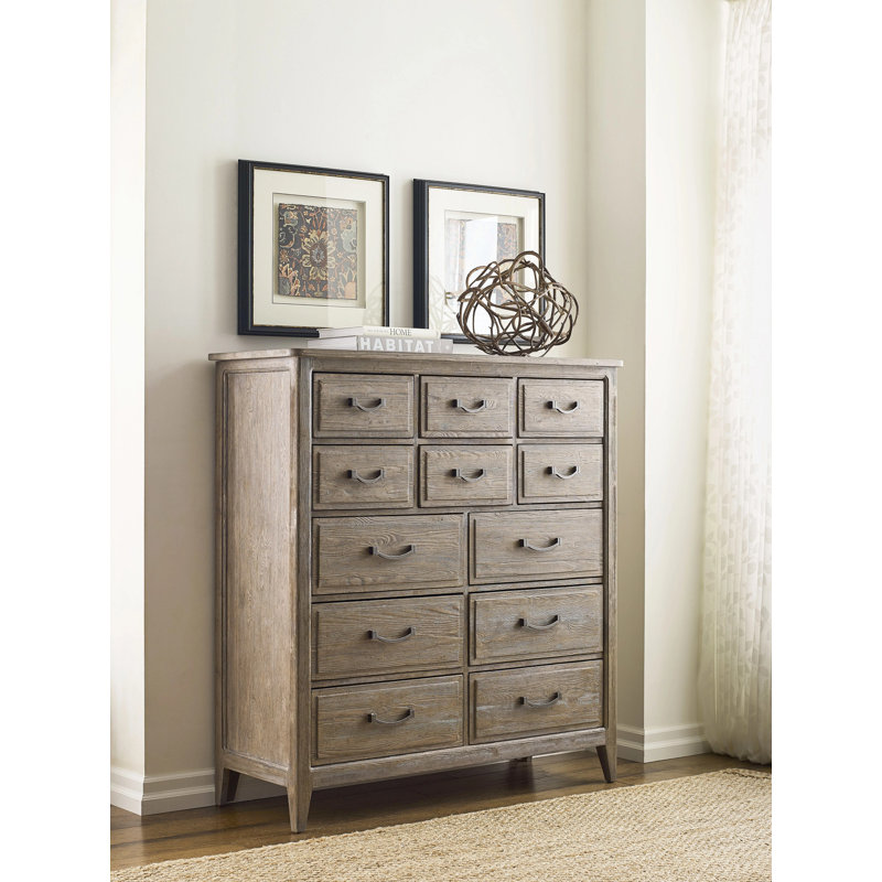 Canora Grey Shandara 12 Drawer 52" W Solid Wood Double Dresser | Wayfair