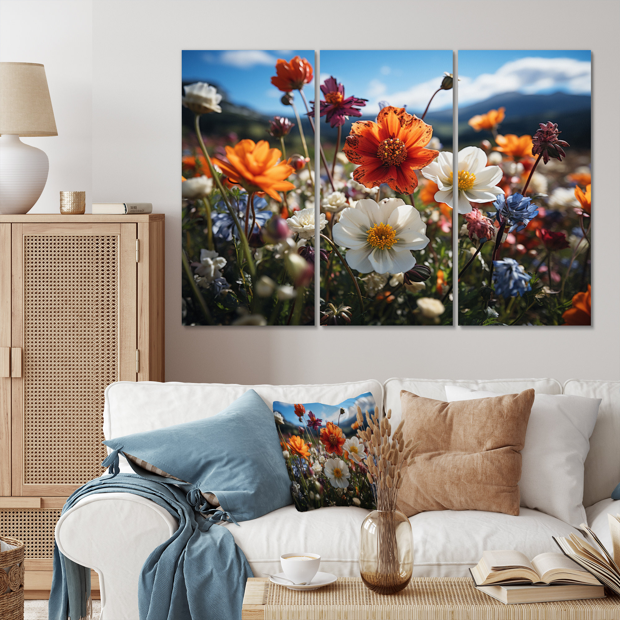 Latitude Run® Flowers Whimsical Wildflowers - Floral Metal Art Print ...