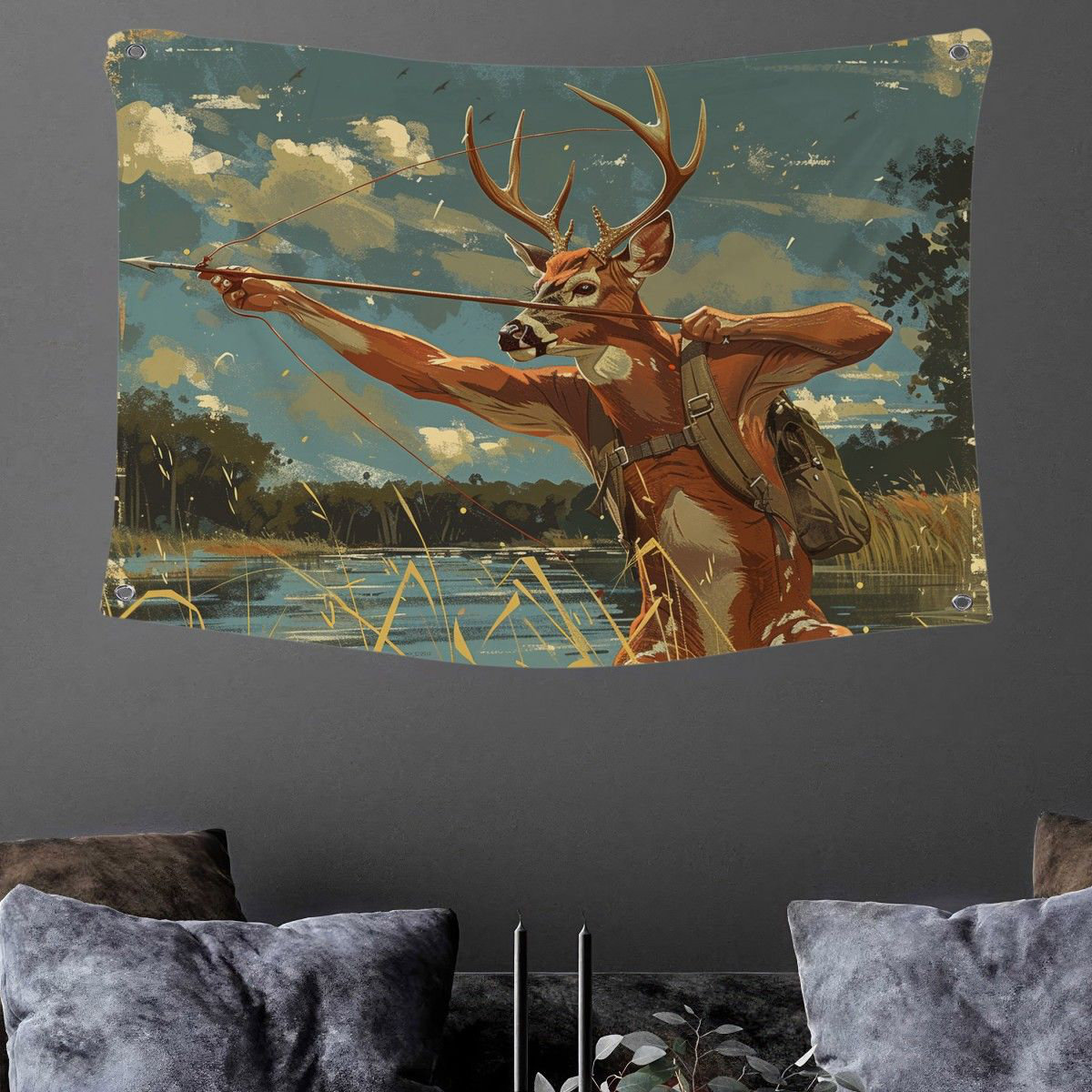 East Urban Home Archery Wall Tapestry - Fantasy Wall Decor | Wayfair