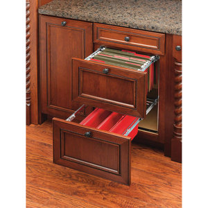 Rev-A-Shelf Tier Base Cabinet File Drawer Organizer System & Reviews ...