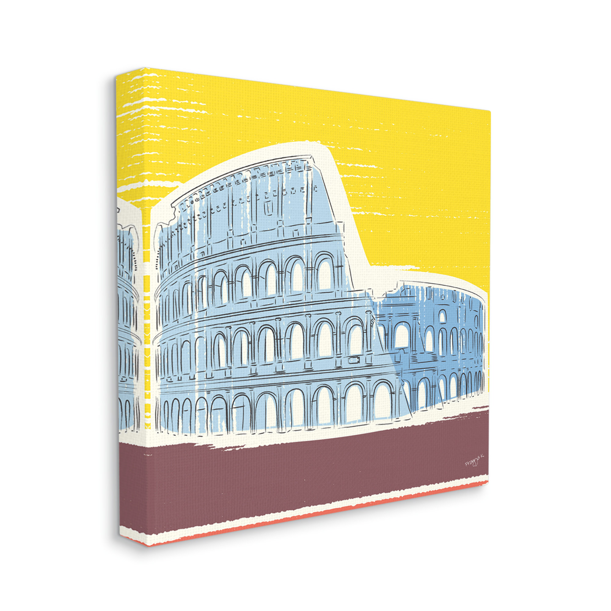 Winston Porter Modern Colosseum Building On Canvas by Pragya Kothari ...