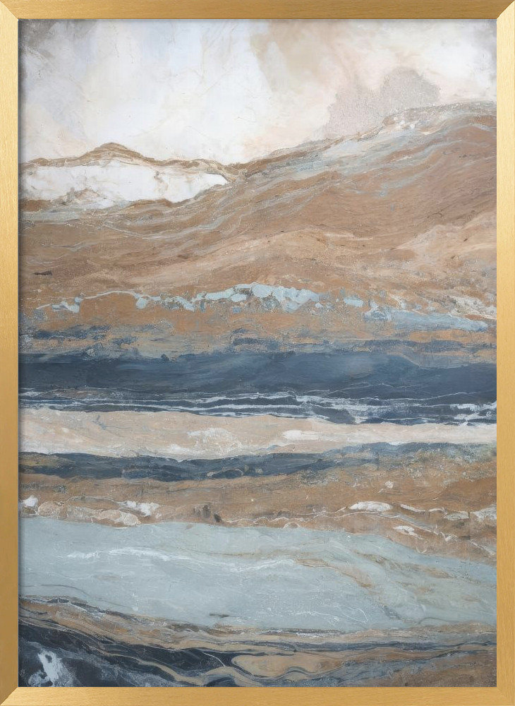 R2H Modern Abstract "Rugged Terrain" Framed Print Wall Art | Perigold