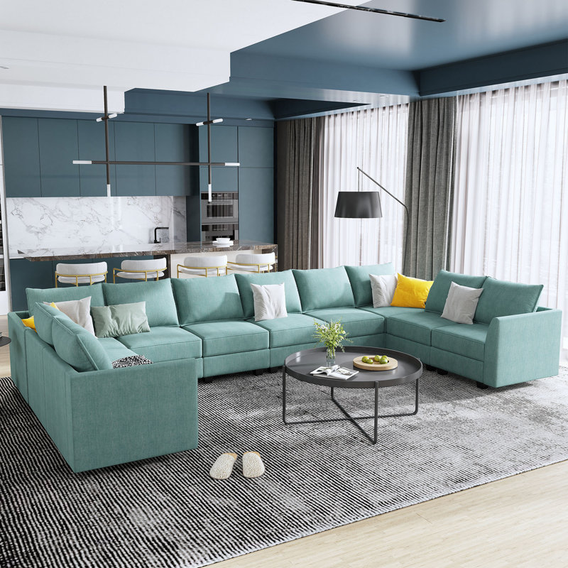 Latitude Run® Extra Large Sectional Couches Corner Modular Sectional ...